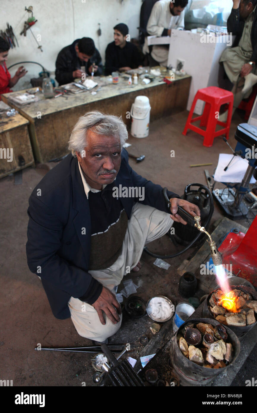 Goldsmith in Kabul Stock Photo - Alamy
