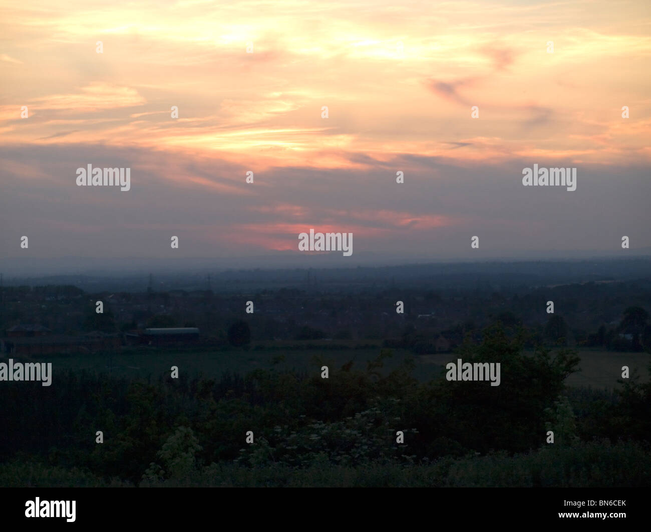 Nightfall landscape hi-res stock photography and images - Alamy