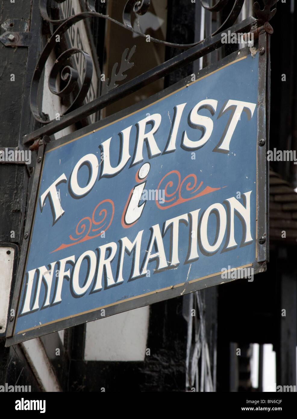 Sign on tourist information office, Hereford, England Stock Photo - Alamy