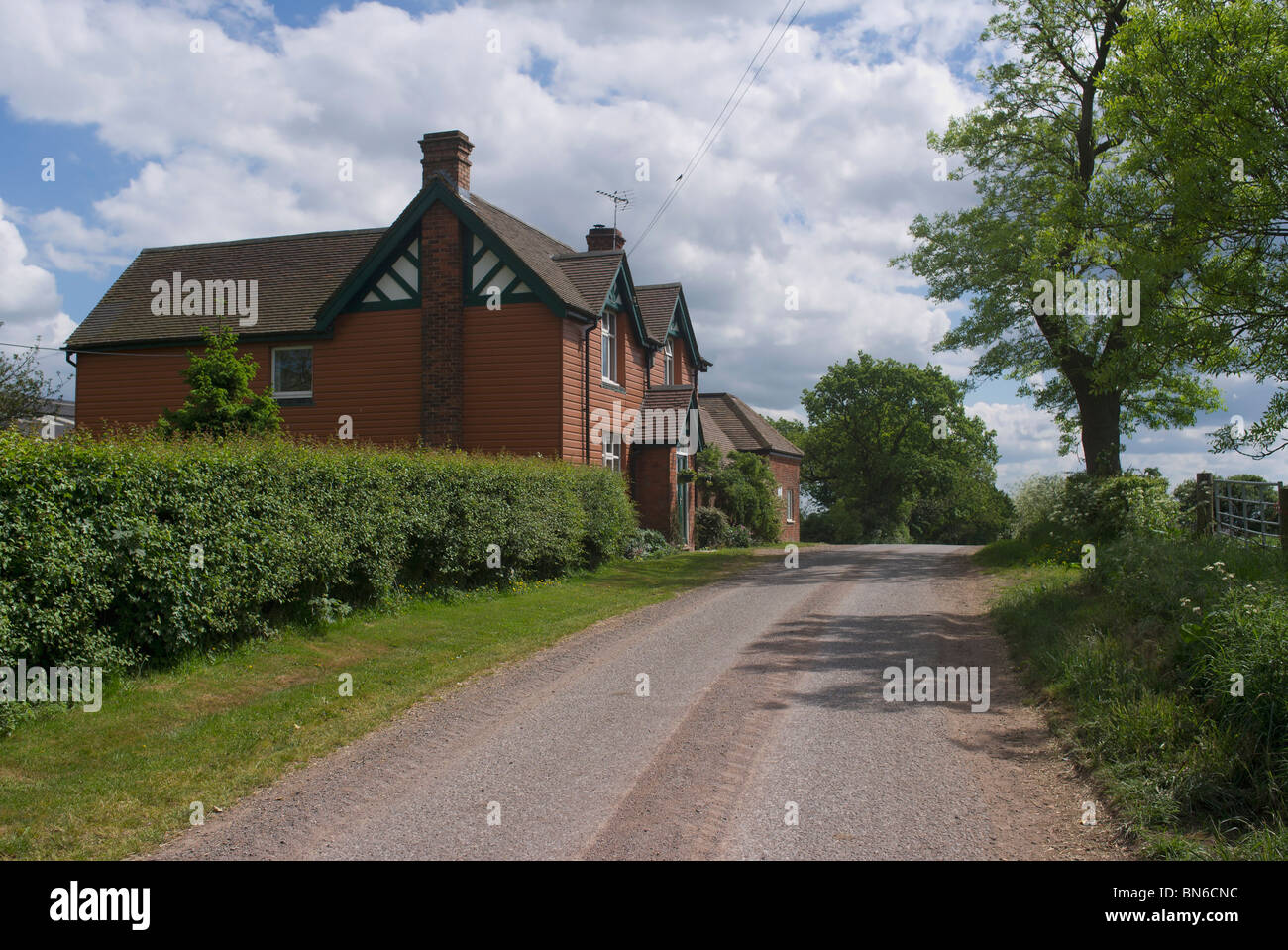 detached house exterior view Stock Photo - Alamy