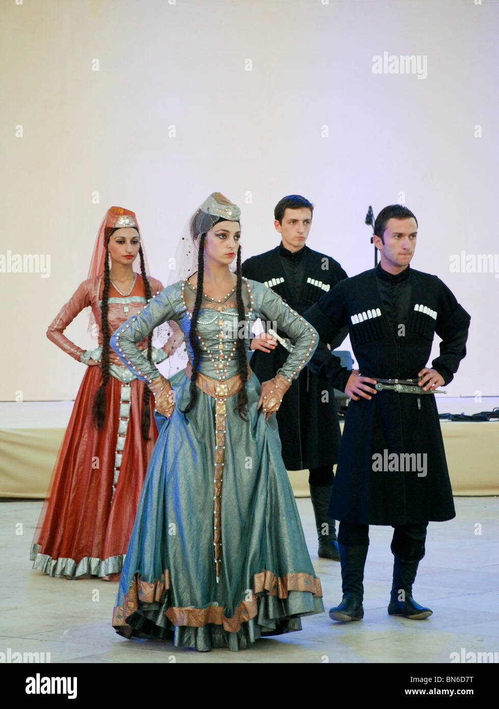 Georgian folklore dance group Stock Photo - Alamy
