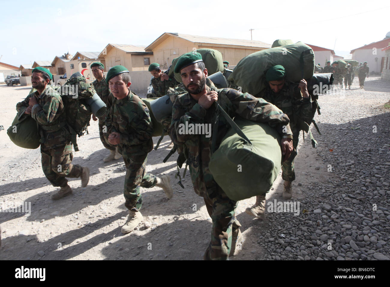 Afghan National Army (ANA) soldiers in Tarin Kowt, Afghanistan Stock ...