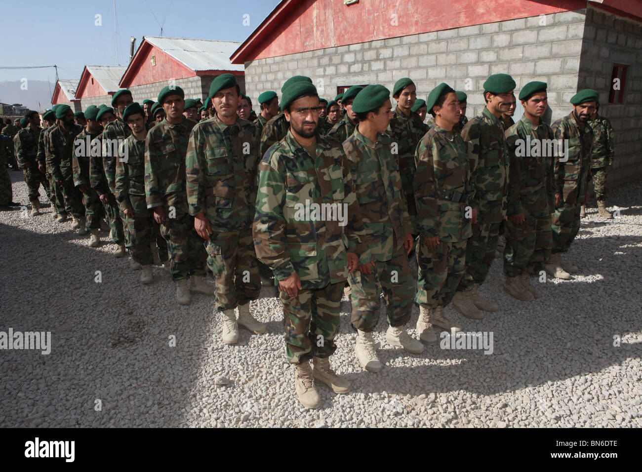 Afghan National Army (ANA) soldiers in Tarin Kowt, Afghanistan Stock ...