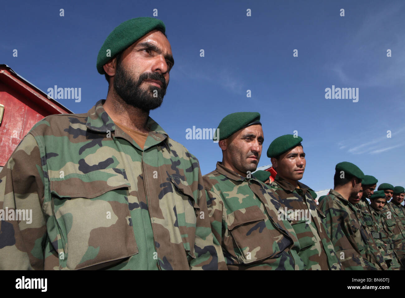 Afghan National Army (ANA) soldiers in Tarin Kowt, Afghanistan Stock ...