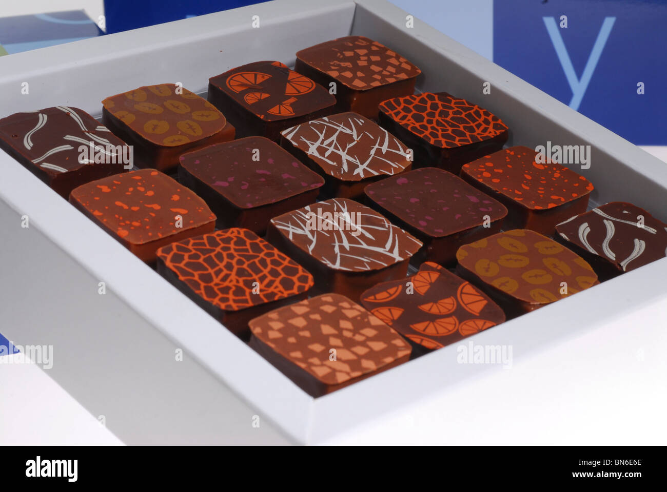 Hand Made Chocolates Stock Photo - Alamy