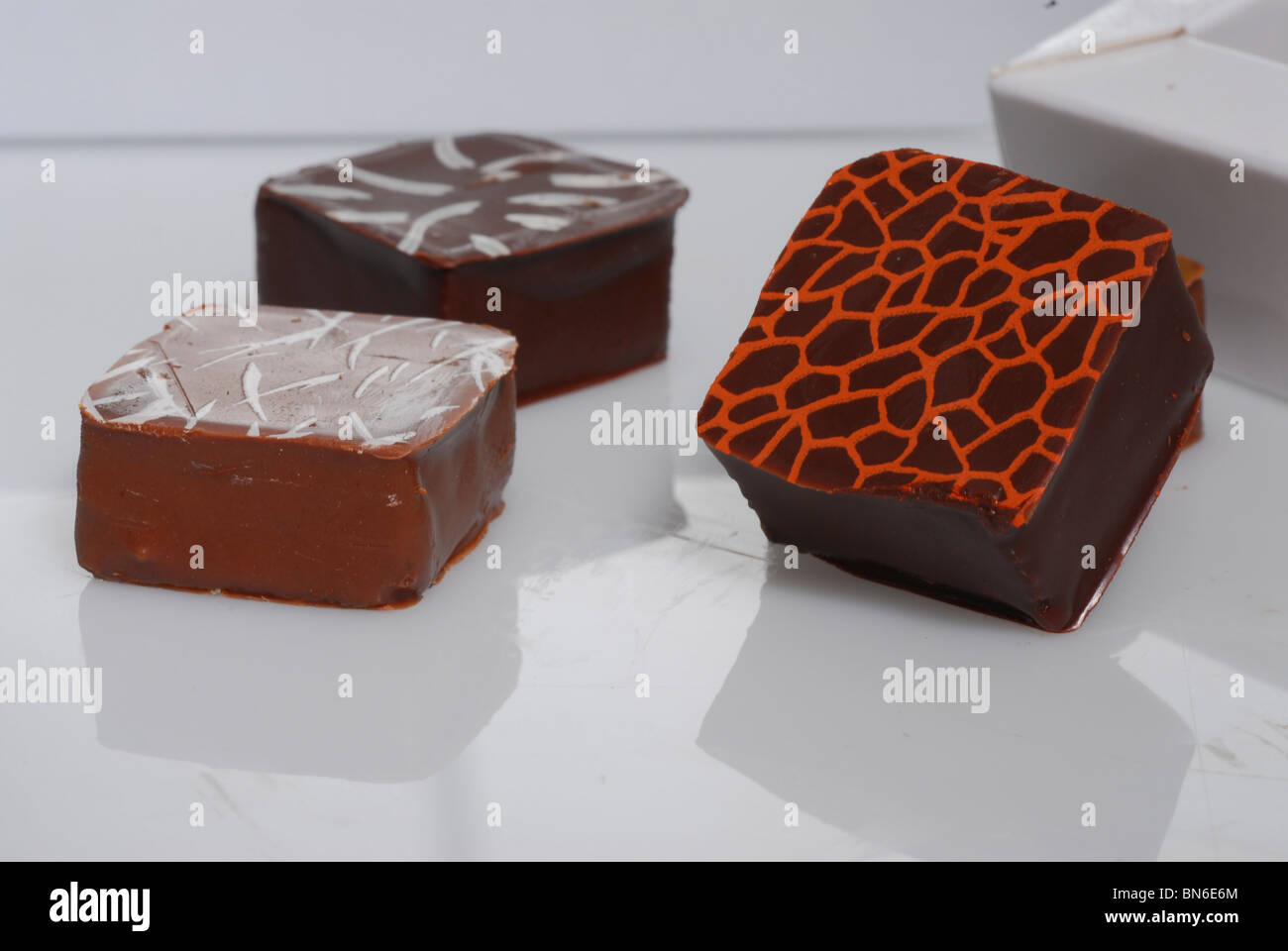 Hand Made Chocolates Stock Photo - Alamy