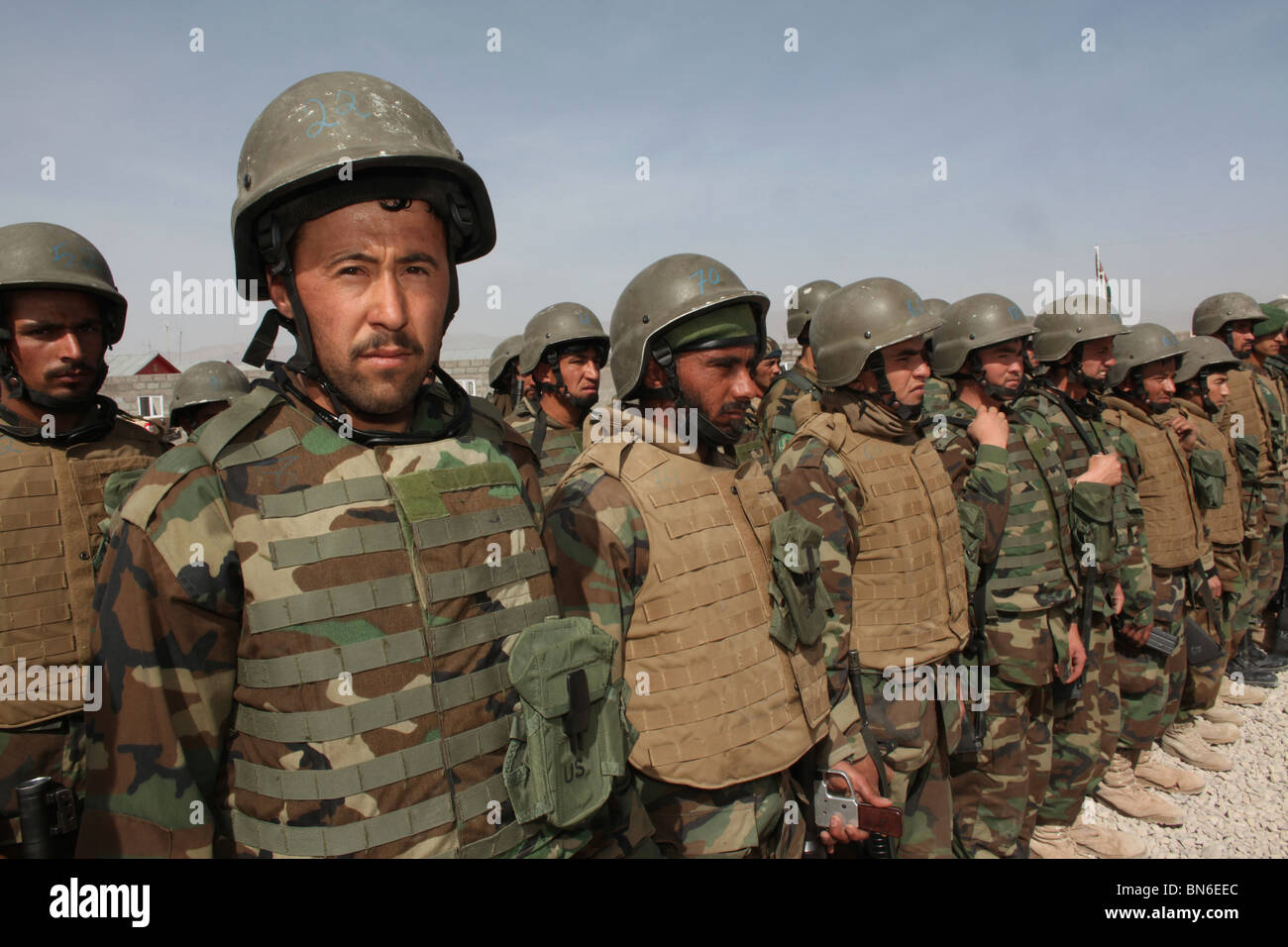 Afghan National Army (ANA) soldiers in Tarin Kowt, Afghanistan Stock ...