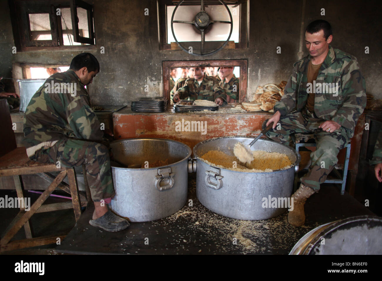 Afghan National Army (ANA) soldiers in Tarin Kowt, Afghanistan Stock ...