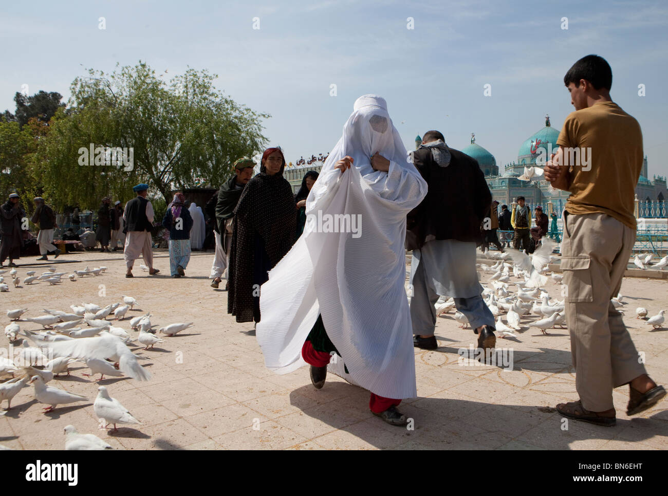 Hazrat ali mosque in Mazar-i-sharif (afghanistan) where Ali is believed ...