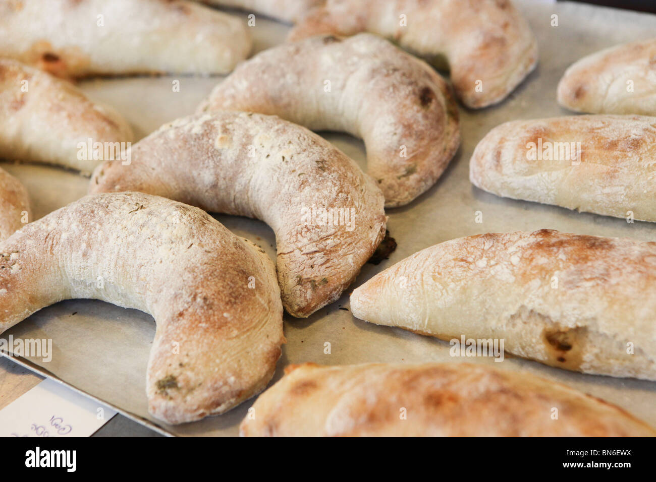 calzone baking in an oven Stock Photo - Alamy