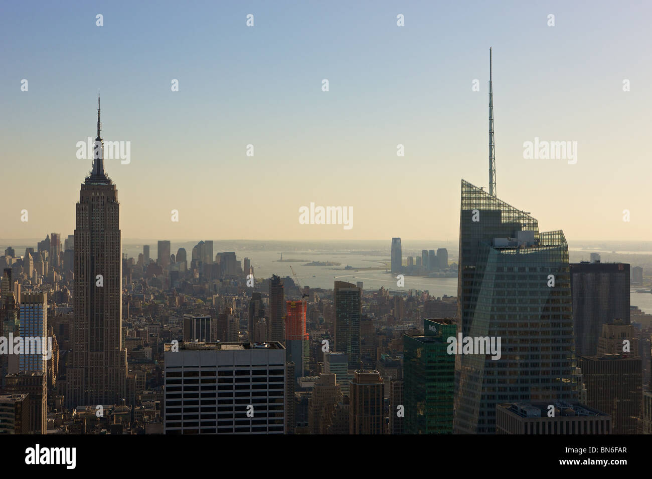 New York City skyline seen from the 'Top of the Rock' viewpoint Stock ...