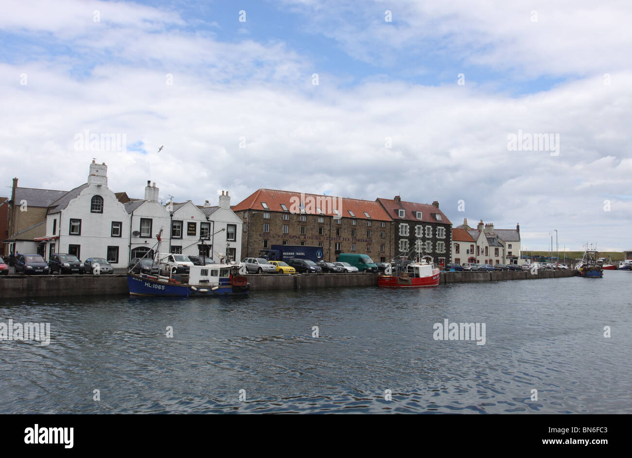 Eyemouth waterfront Scotland June 2010 Stock Photo - Alamy