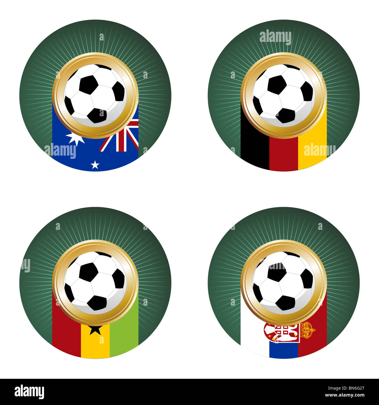 Composition with soccer ball over countries flags. Group D in a soccer ...