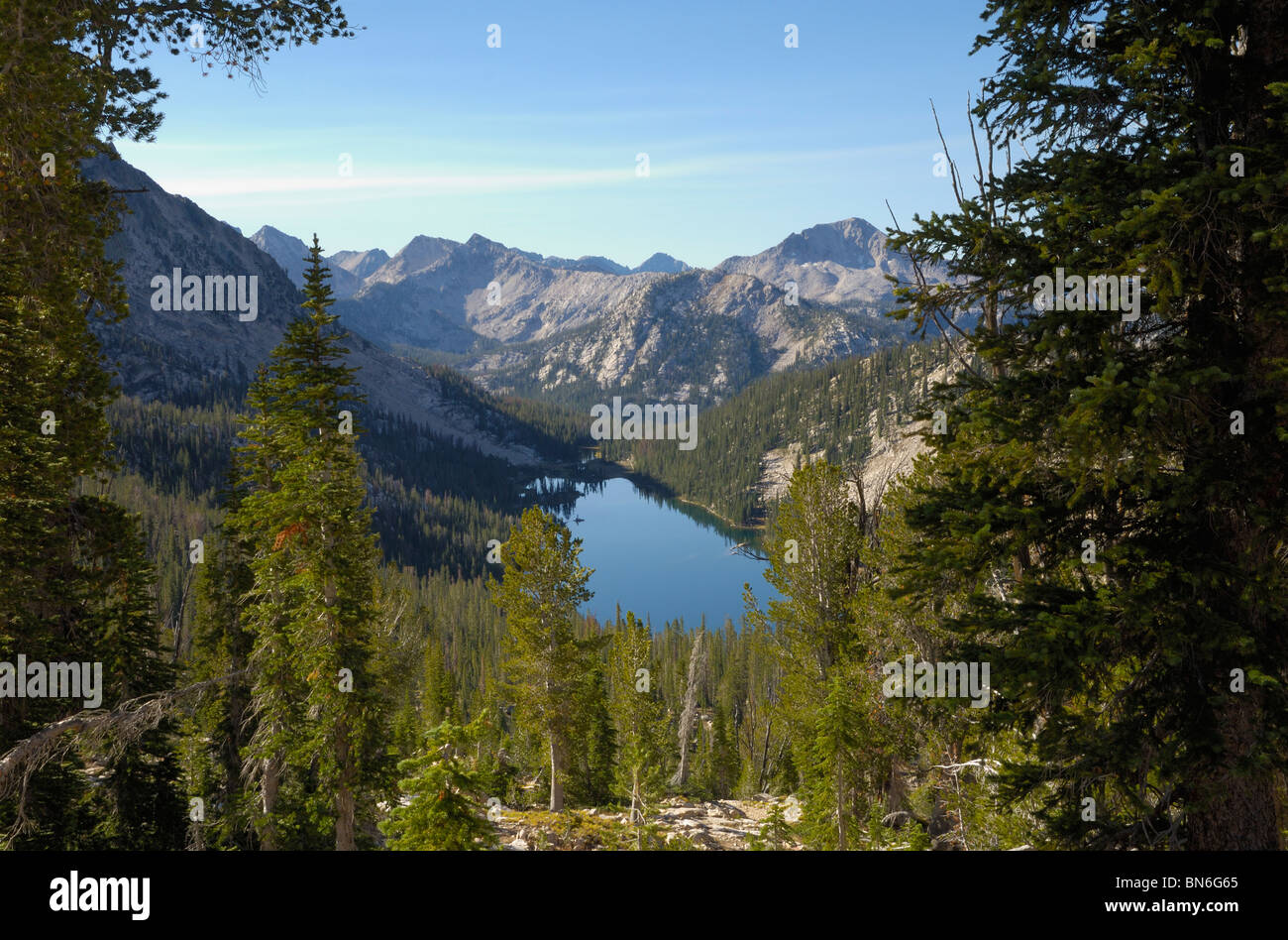 Hidden Lake, Sawtooth Mountains, Sawtooth Wilderness / Sawtooth ...
