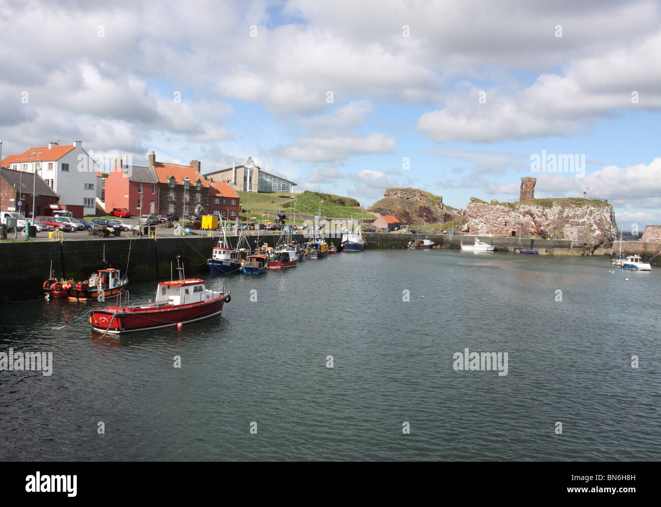 fishing boats in Dunbar harbour Scotland June 2010 Stock Photo - Alamy