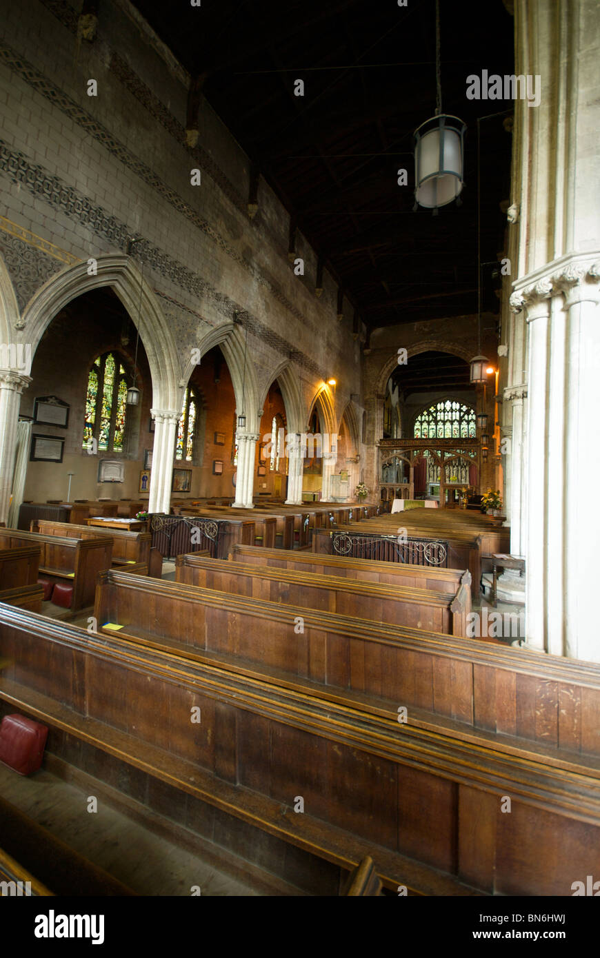 Berkeley Church Gloucestershire UK Interior Stock Photo - Alamy