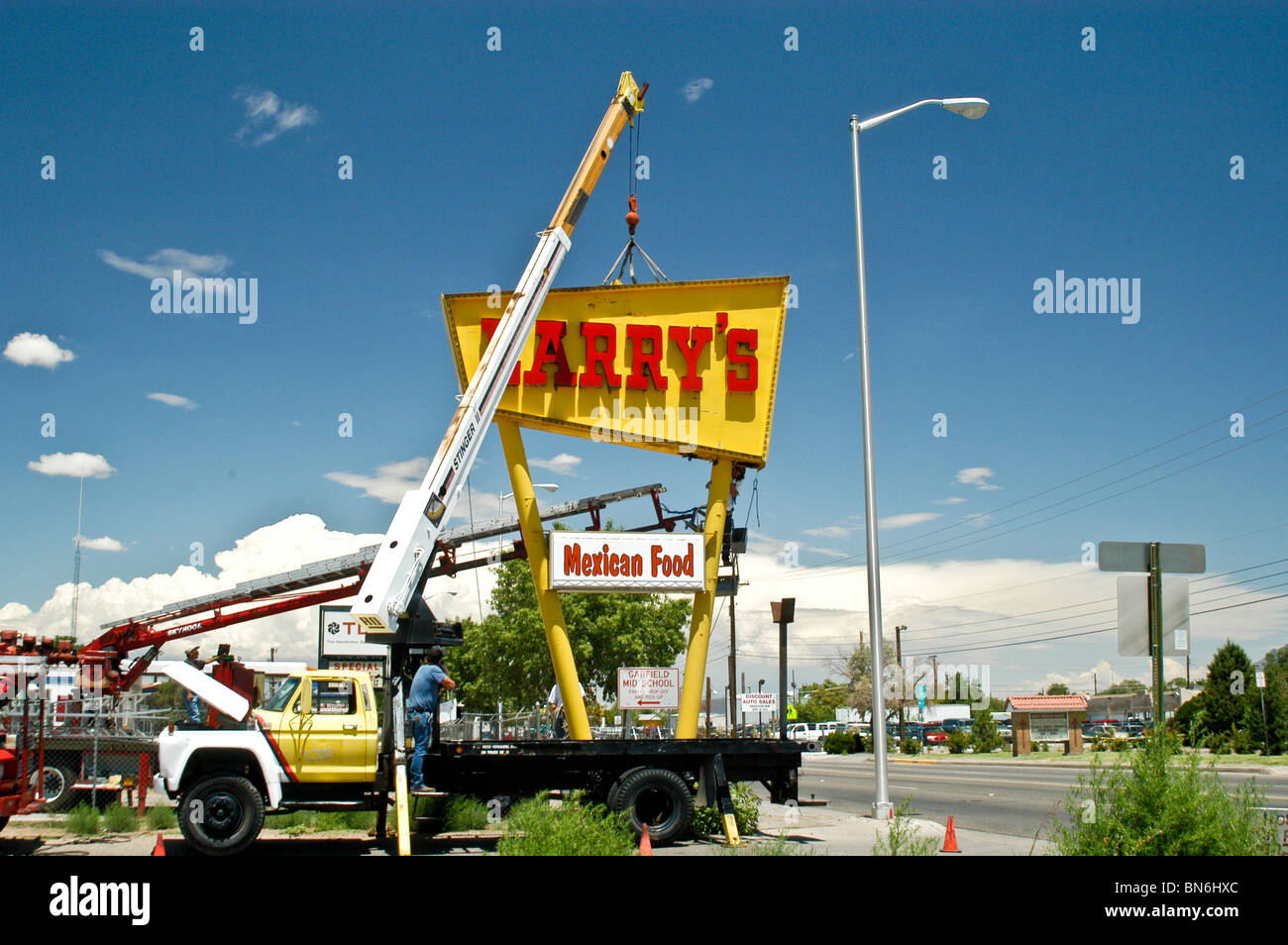 Drive in sign hi-res stock photography and images - Alamy