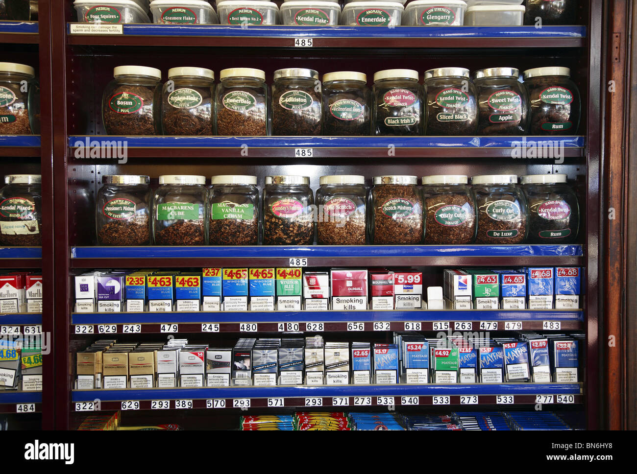 Cigarette shop display hi-res stock photography and images - Alamy