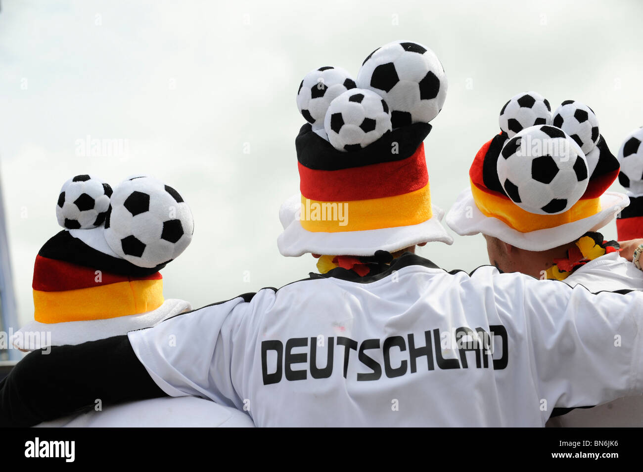 Germany Hamburg St. Pauli, german fans at public viewing of FIFA world ...