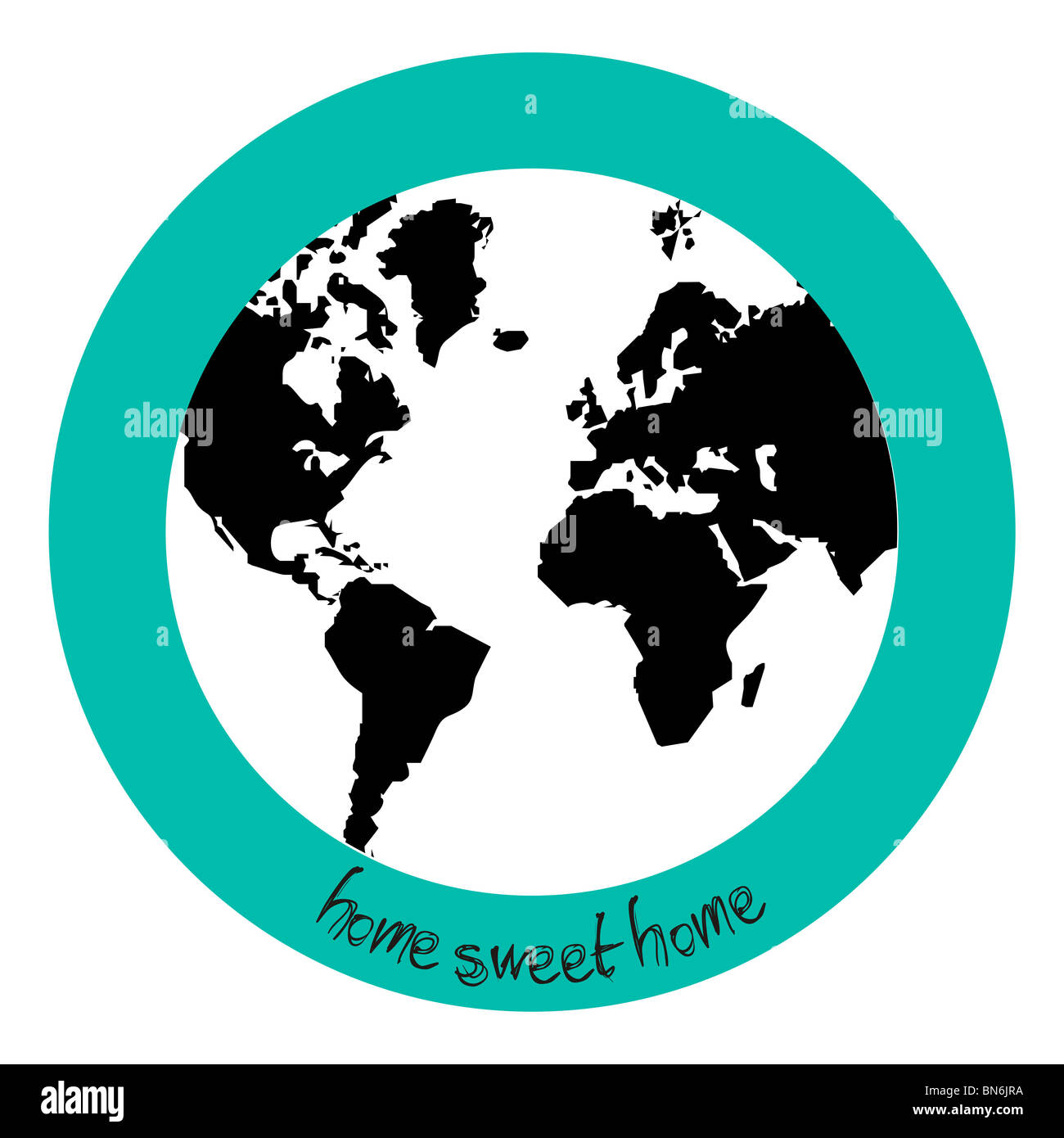 Map of sweet home Cut Out Stock Images & Pictures - Alamy