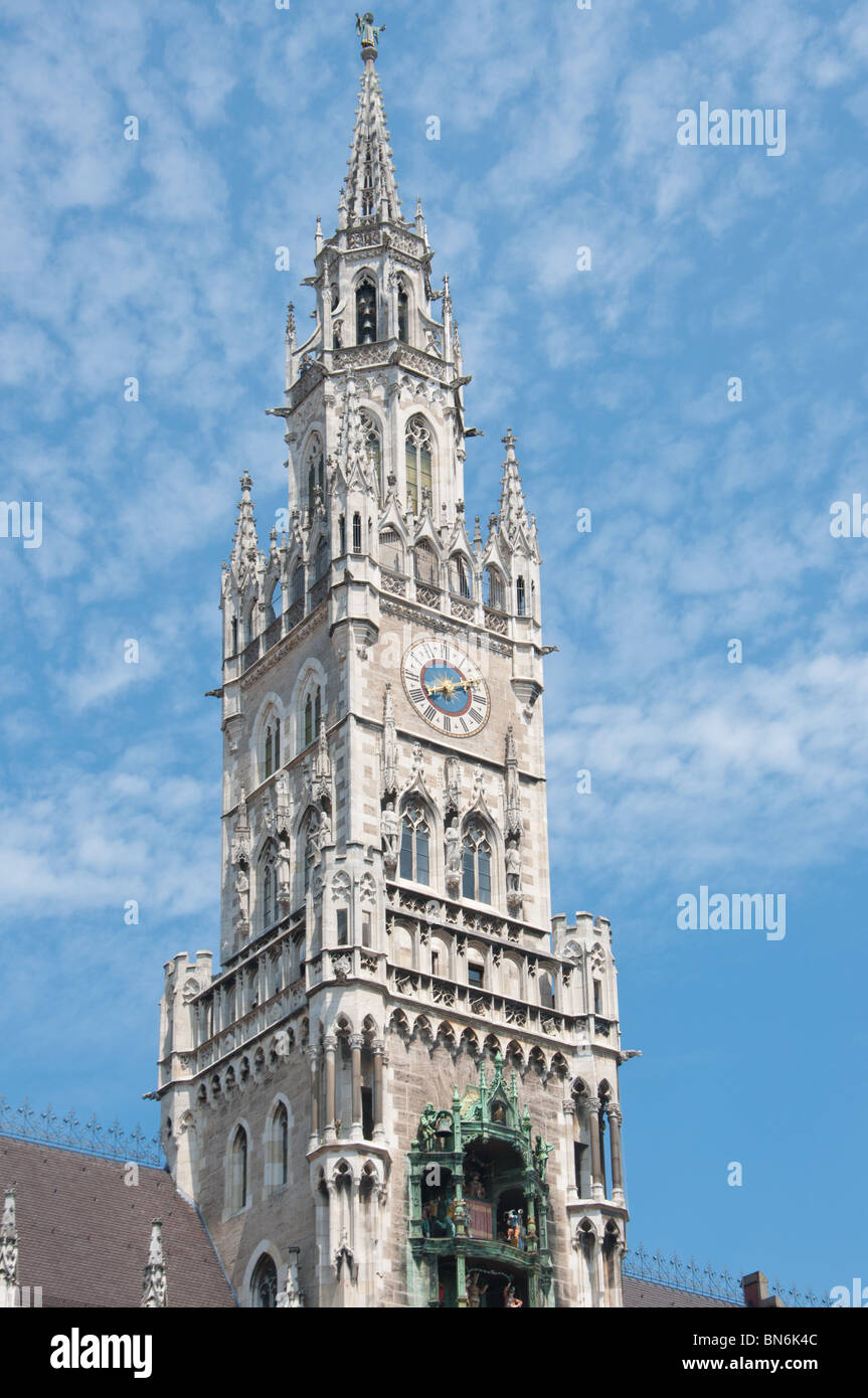 Rathaus clock tower marienplatz munich hi-res stock photography and ...