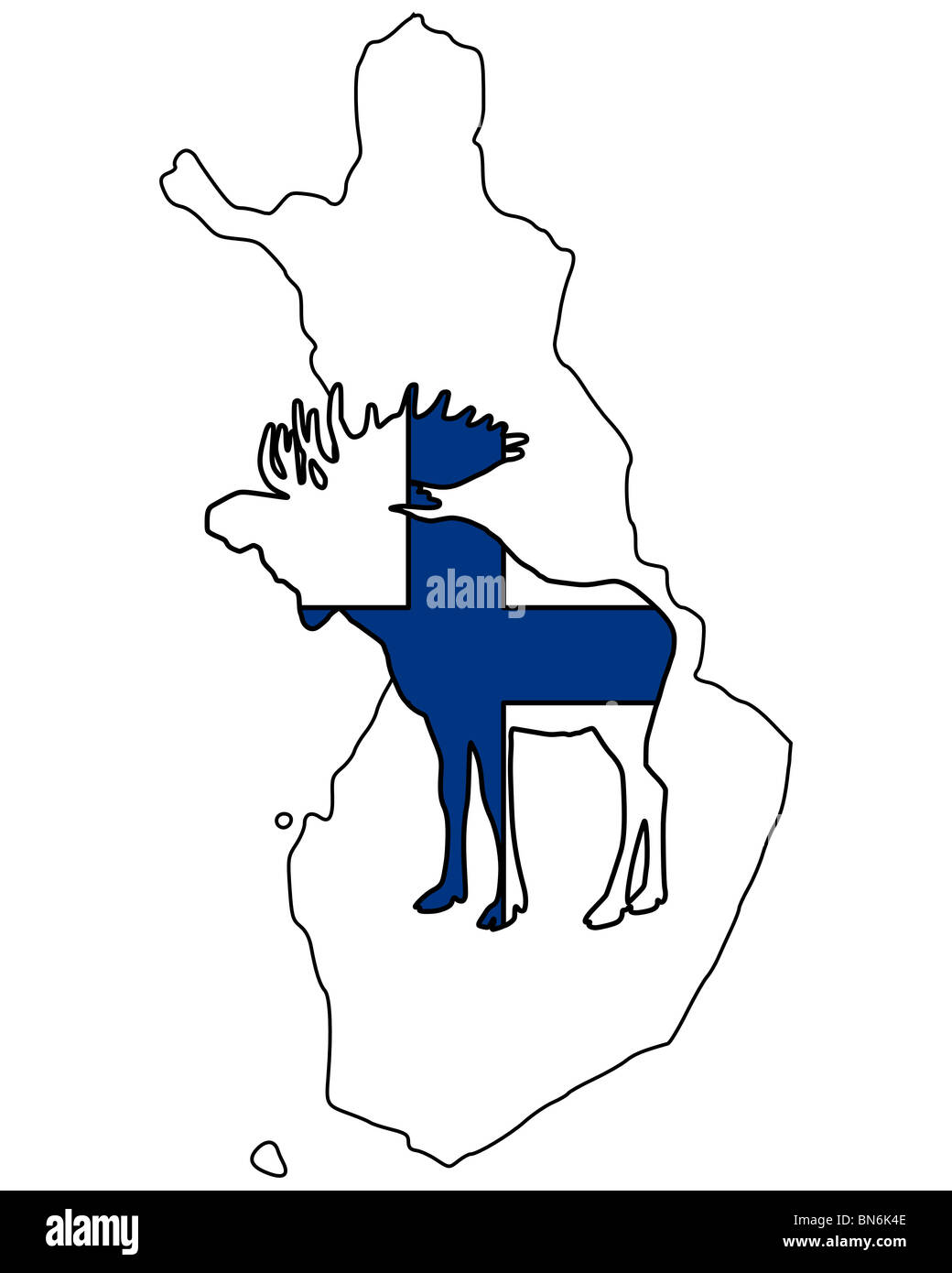 Finnish moose hi-res stock photography and images - Alamy