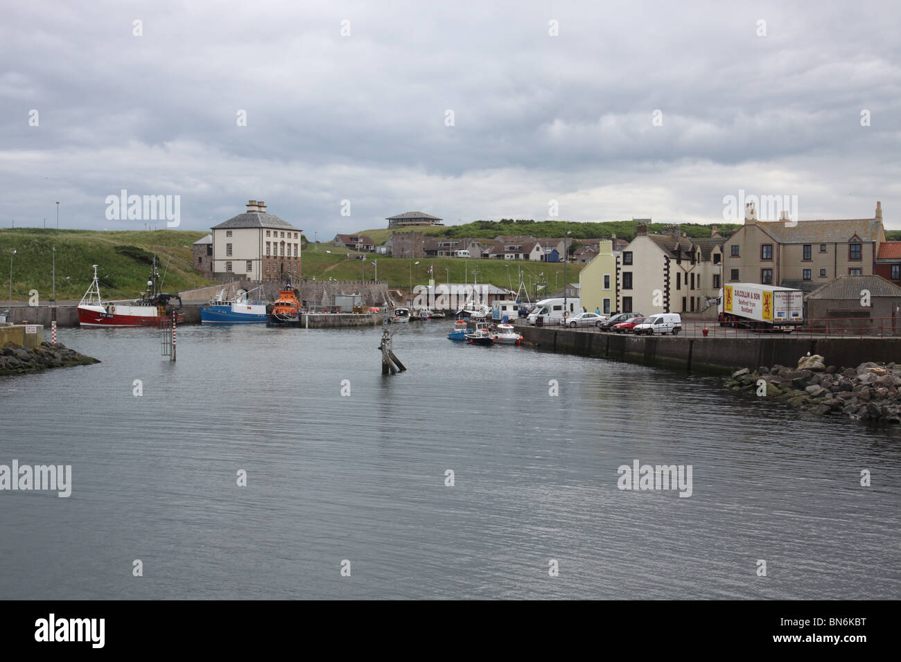 Eyemouth waterfront Scotland June 2010 Stock Photo - Alamy
