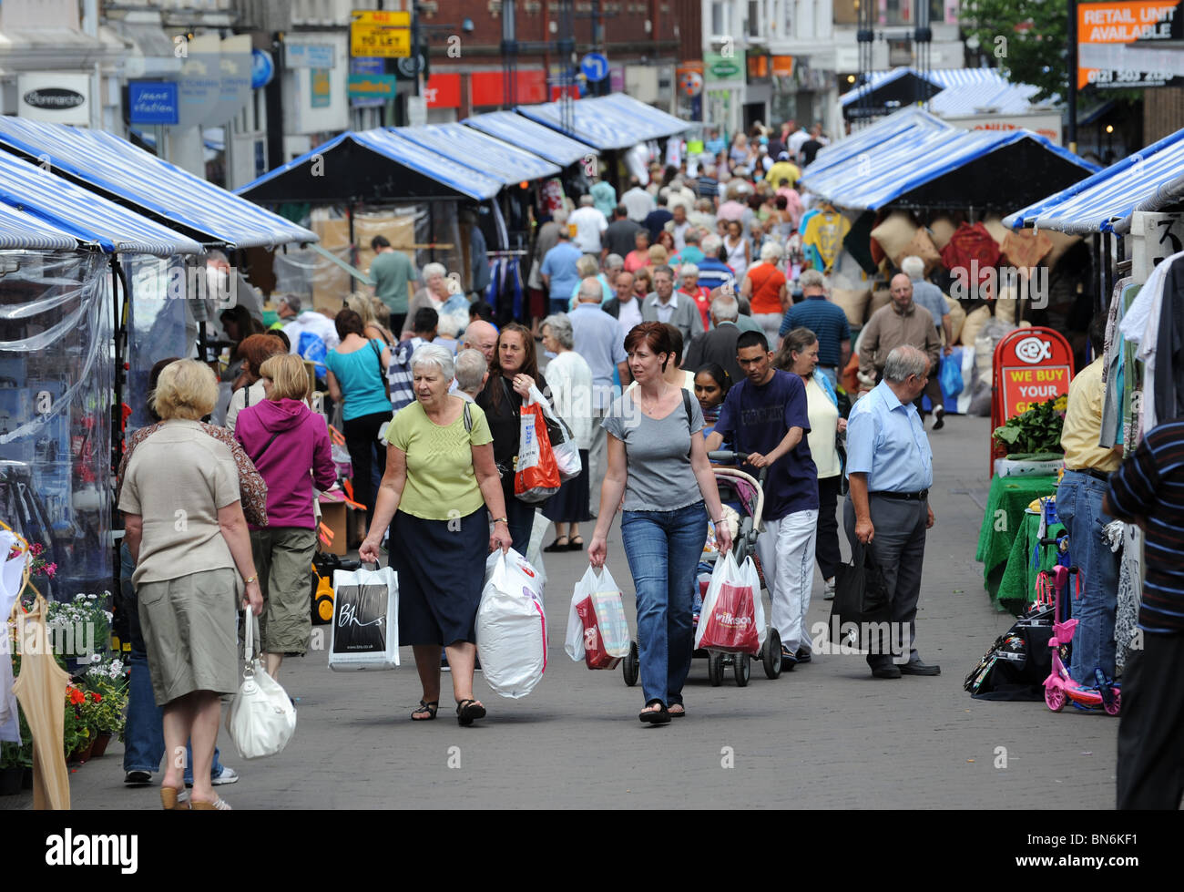 Walsall market West Midlands England Uk Stock Photo - Alamy