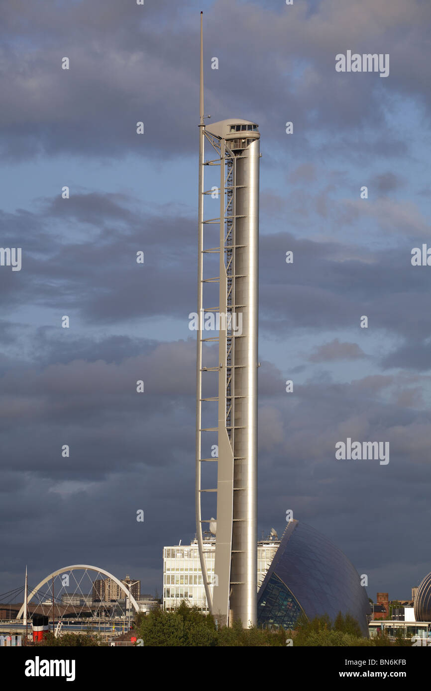 Glasgow Viewing Tower on Pacific Quay, Scotland, UK Stock Photo - Alamy