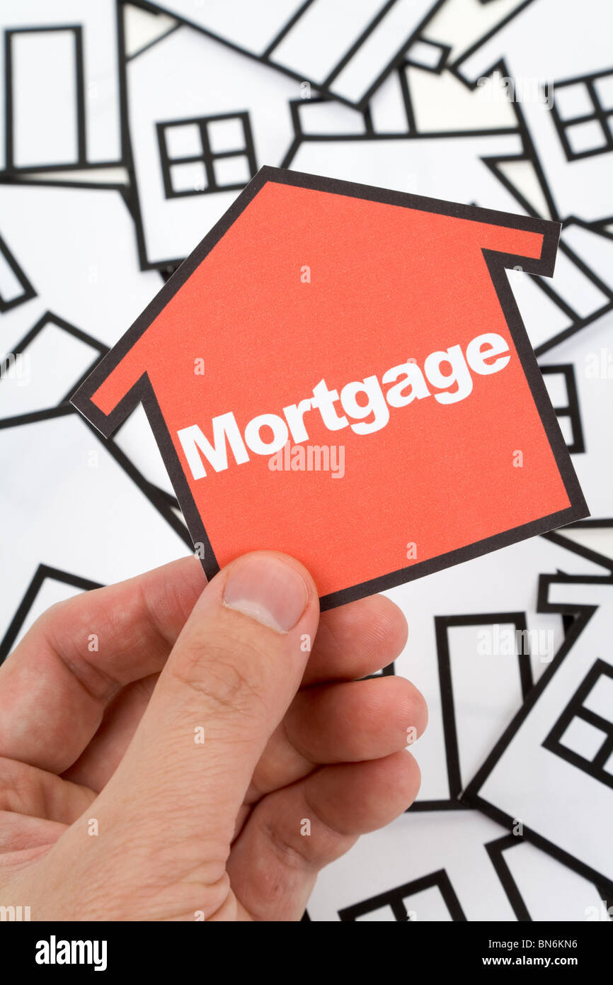 red home sign, Real Estate business Concept Stock Photo - Alamy