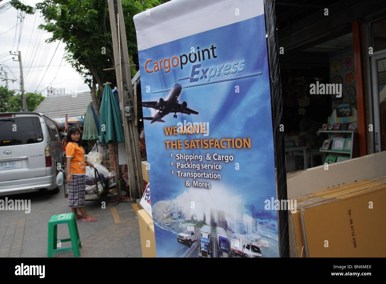Cargopoint Express , Chatuchak weekend market , Bangkok , Thailand Stock Photo - Alamy