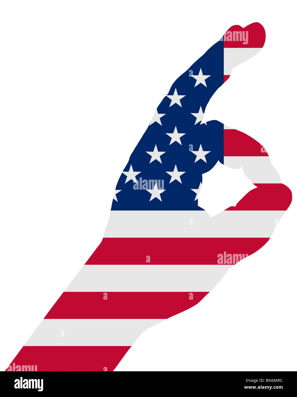 american finger sign Stock Photo - Alamy