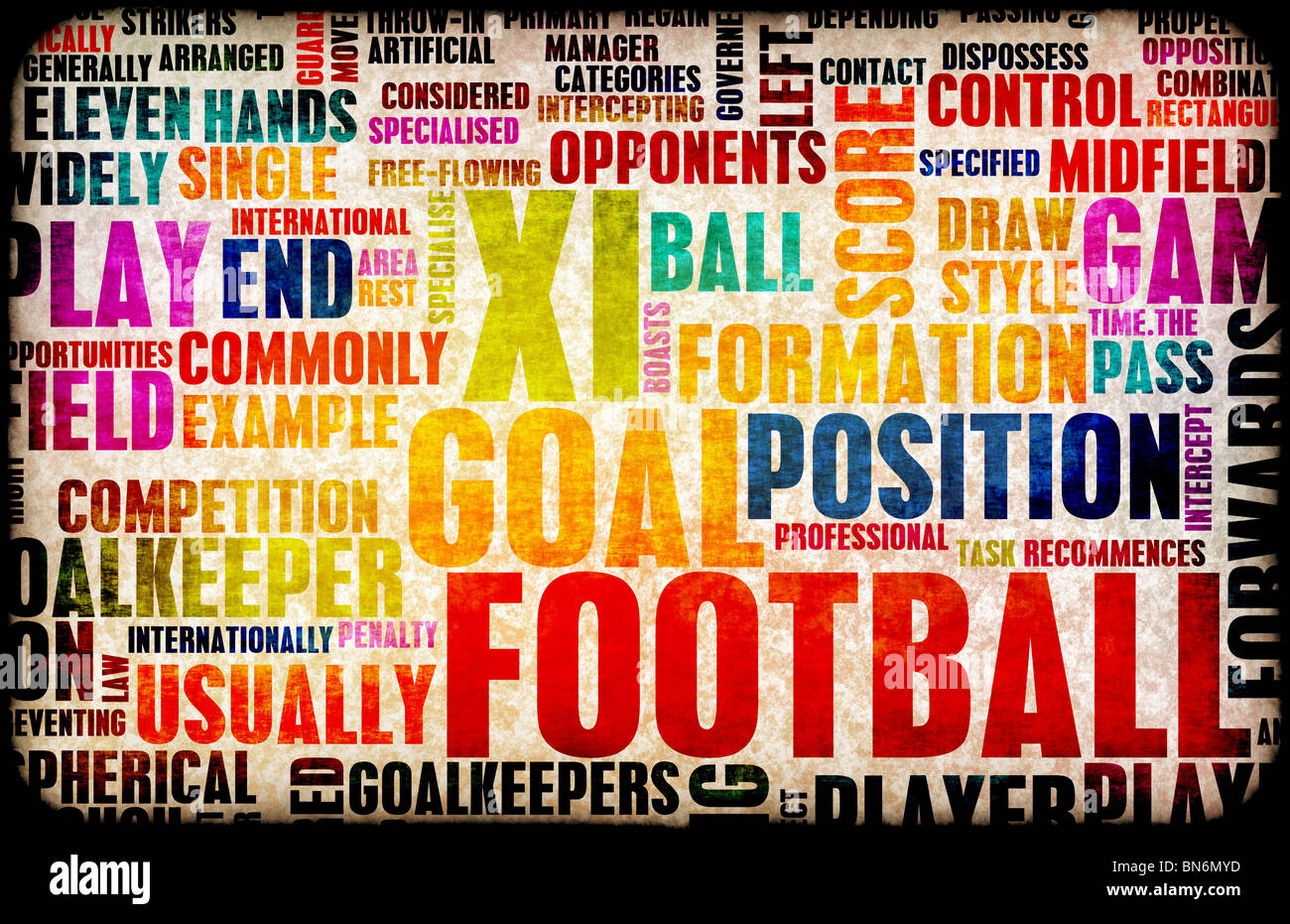 Football Soccer Grunge as Abstract Background Art Stock Photo - Alamy