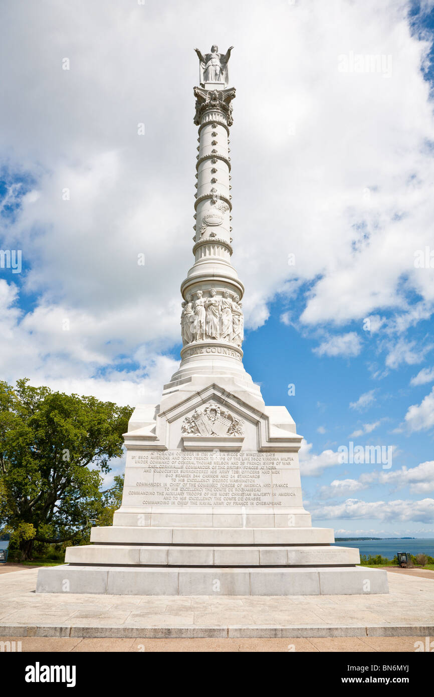 Yorktown, Virginia - Sep 2009 - Victory Monument in Historic Yorktown ...