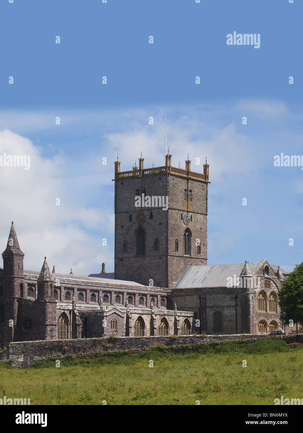 st davids cathedral, st davids city, pembrokeshire dyfed wales uk Stock ...