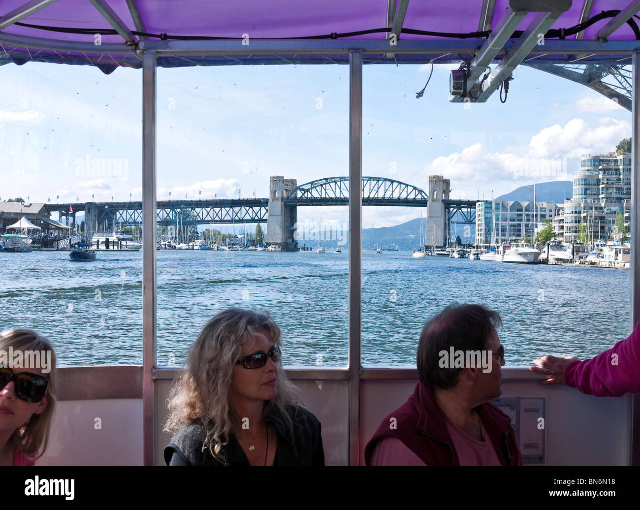 Aquabus passenger ferry to Granville Island from Downtown Vancouver BC ...