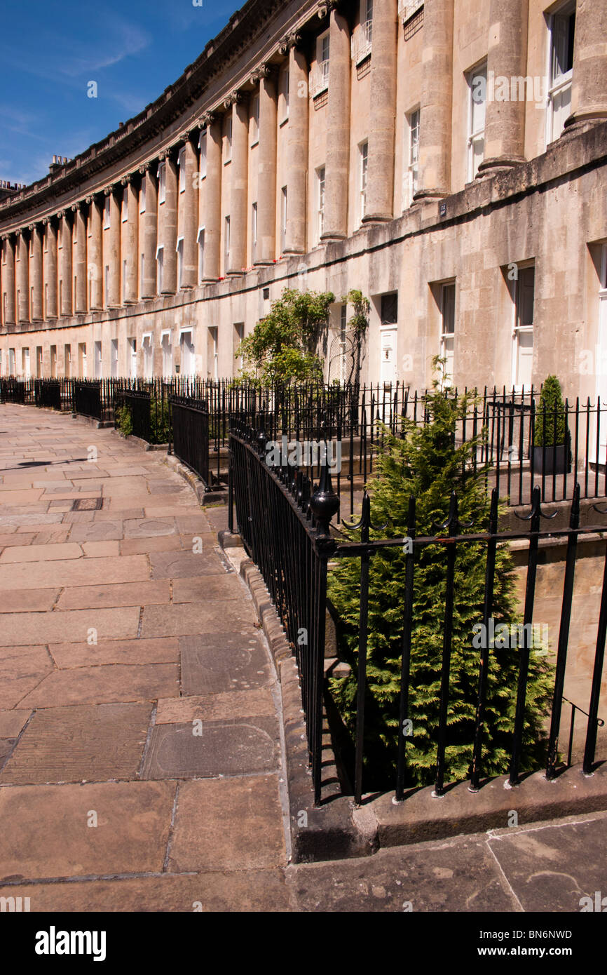 The Royal Crescent, Bath. A fine example of Georgian architecture Stock ...