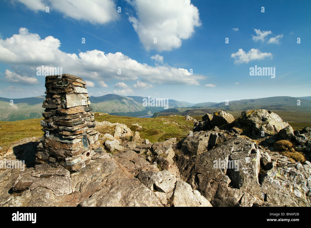 "High Spy" 653mtrs The Trig Point On The Mountain Summit Looking Over ...