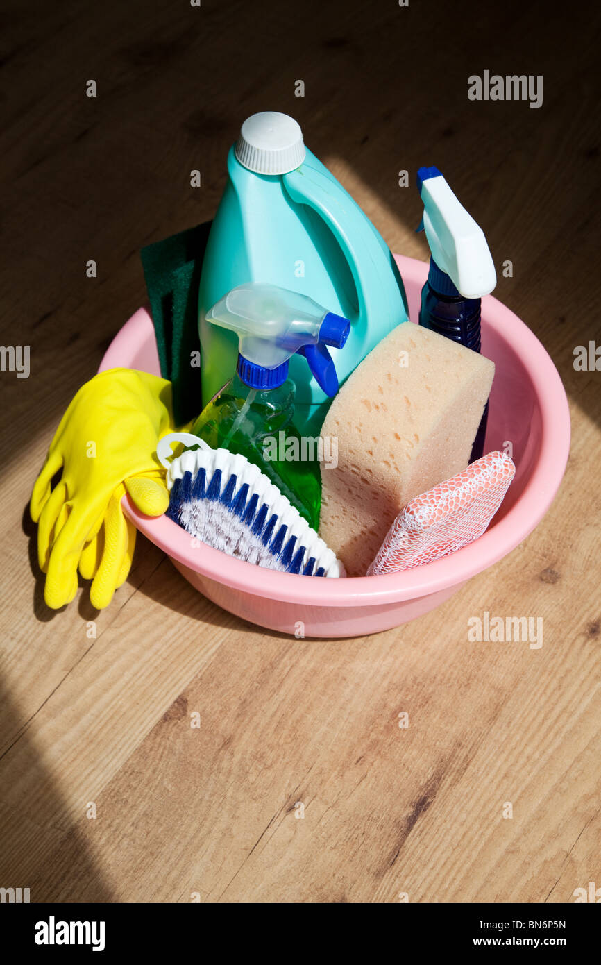 Cleaning Equipment close up shot Stock Photo - Alamy