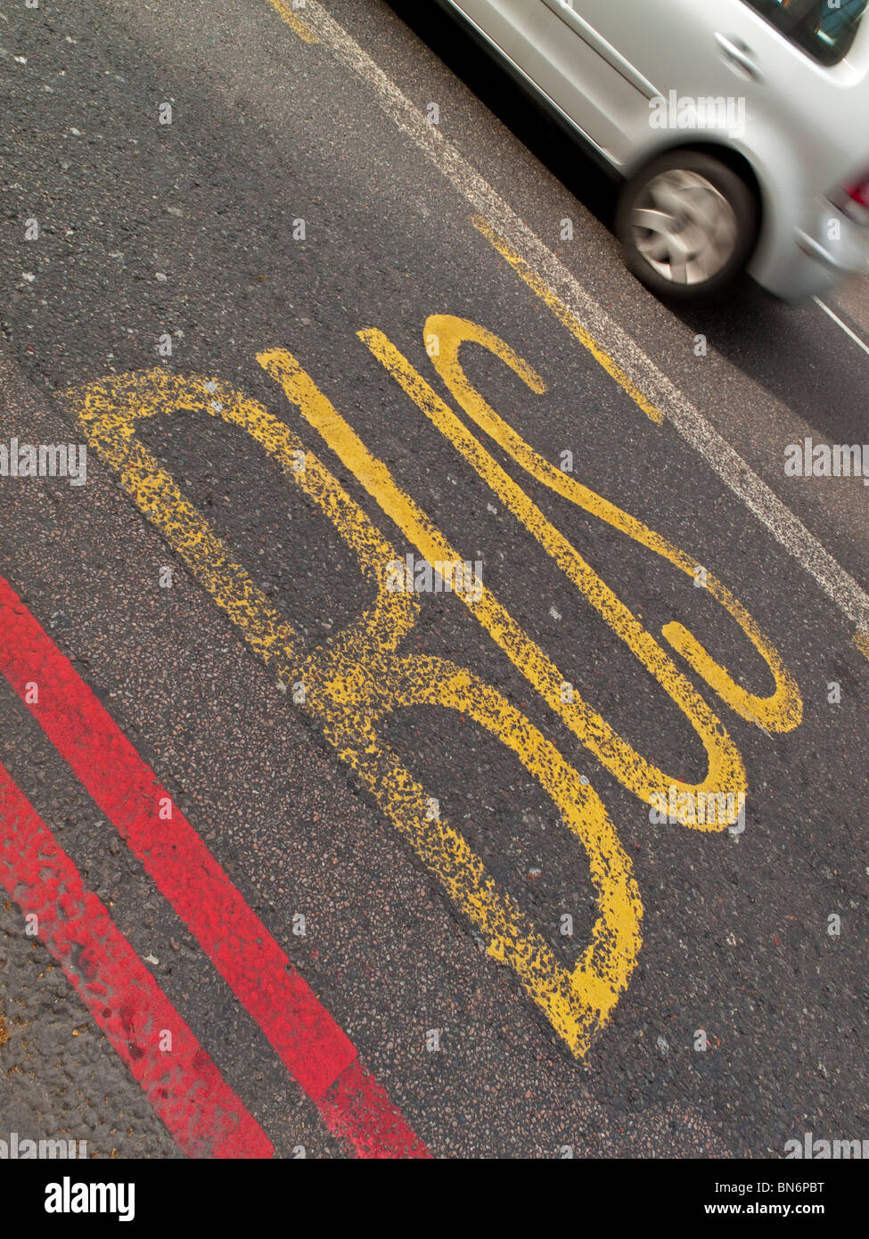 Bus lane london england uk hi-res stock photography and images - Alamy