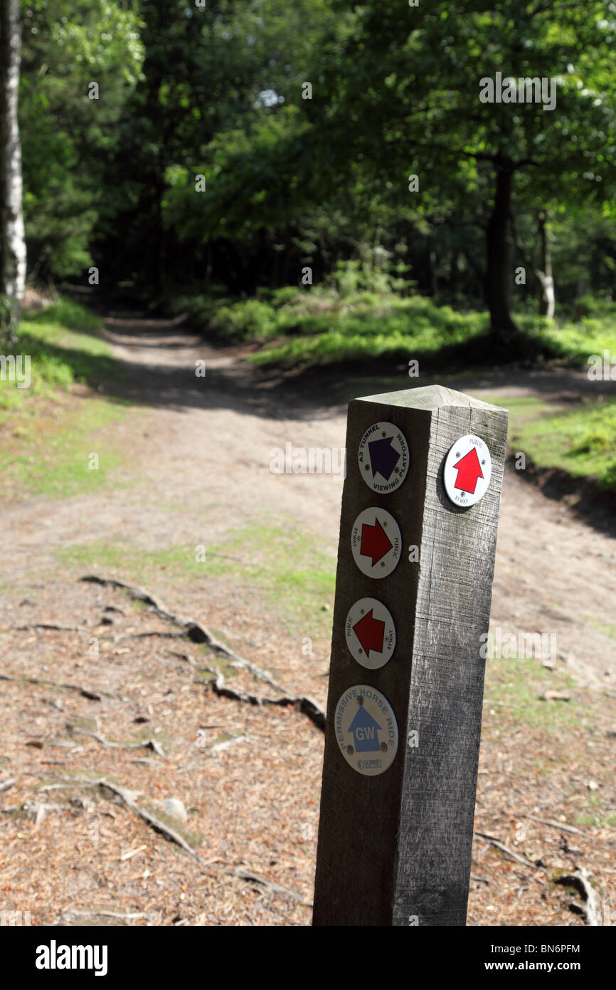 Footpath sign and post hi-res stock photography and images - Alamy