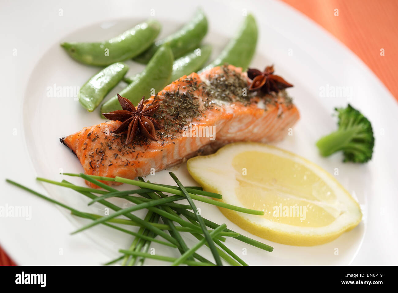 Fillet Salmon fish food sea ocean Stock Photo - Alamy