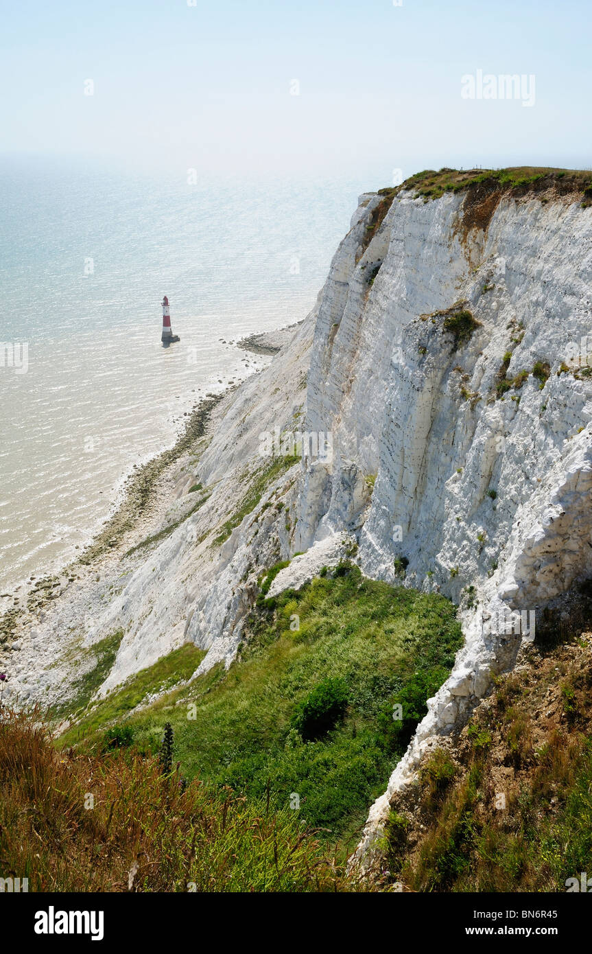 A view from the top of the cliffs at Beachy Head Stock Photo - Alamy