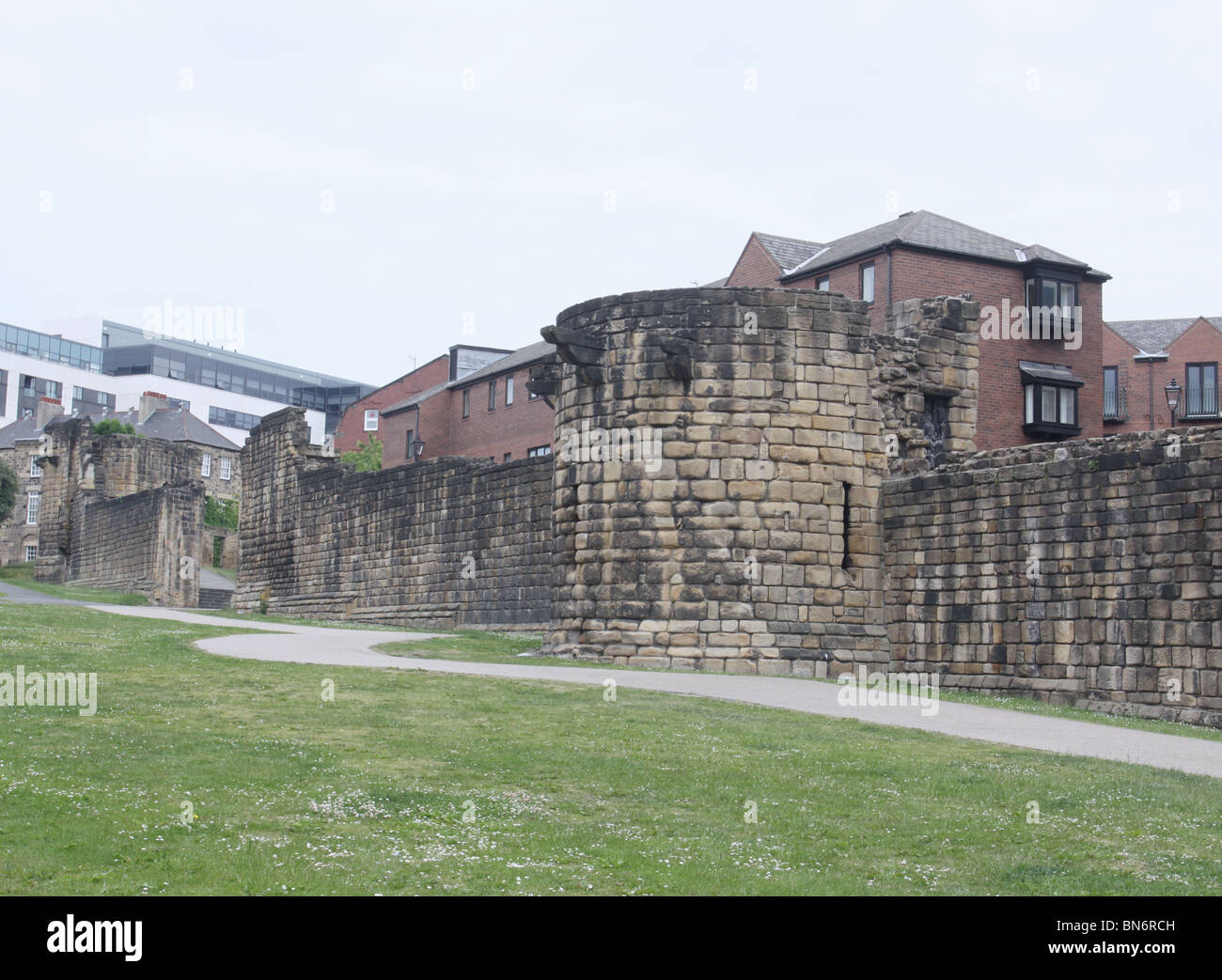 West Walls old city walls Newcastle upon Tyne England June 2010 Stock ...