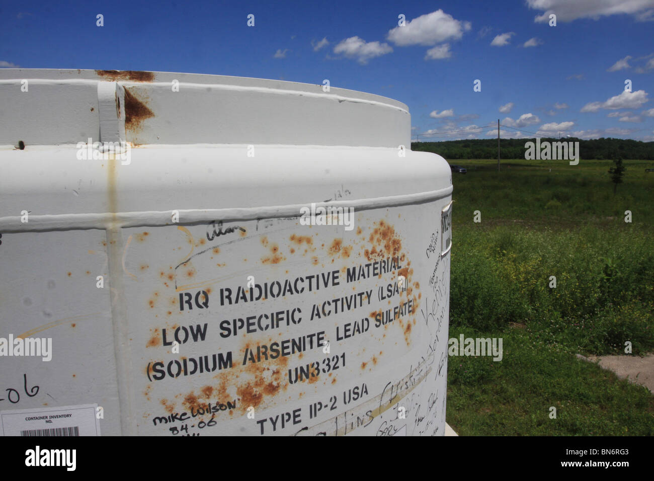 old radioactive materials transport container Fernald former uranium ...