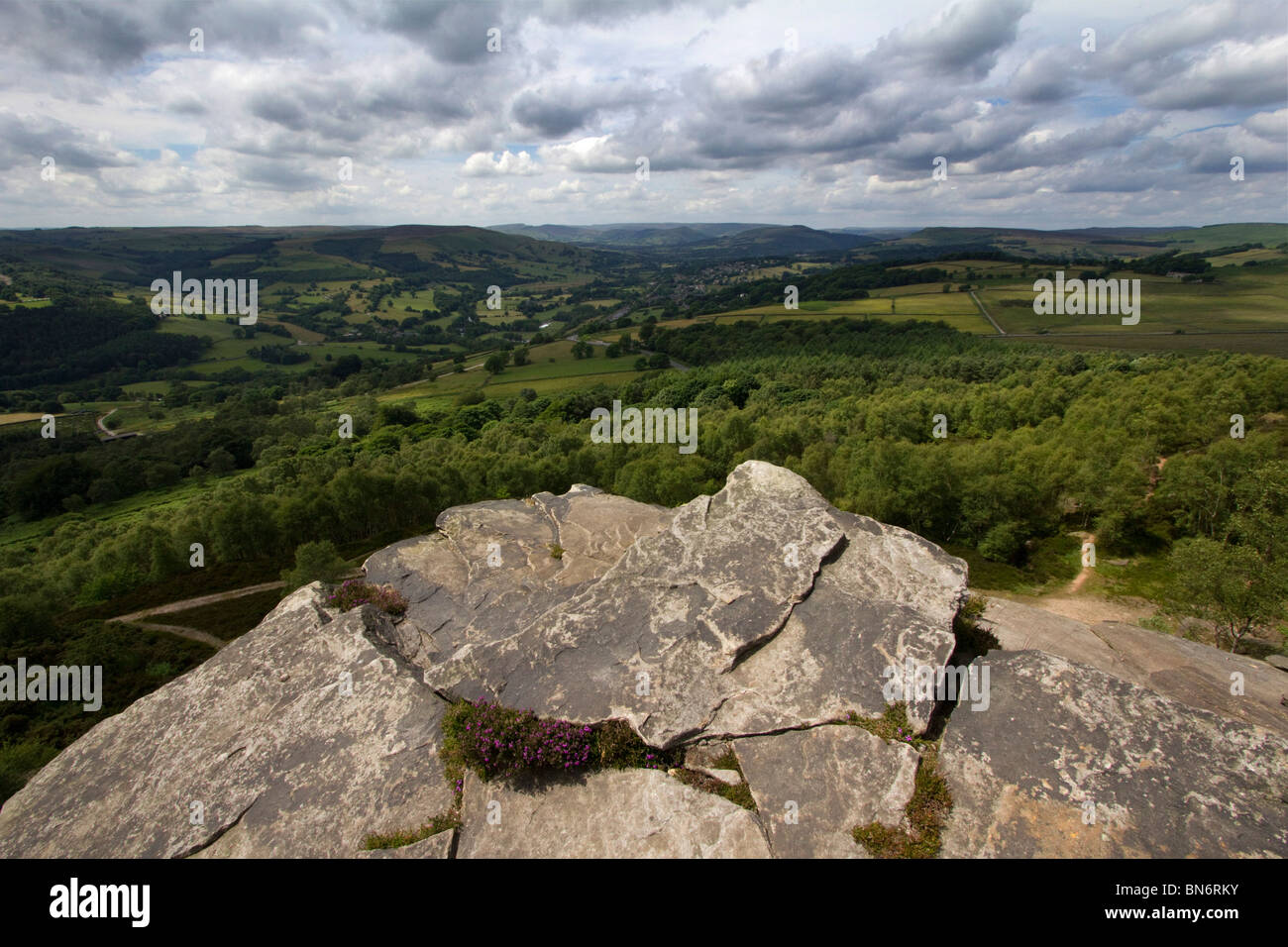 surprise view near Hathersage derbyshire peak district england uk gb ...