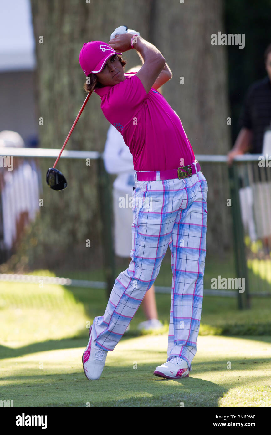 Rickie Fowler competing at the 2010 AT&T National Stock Photo - Alamy