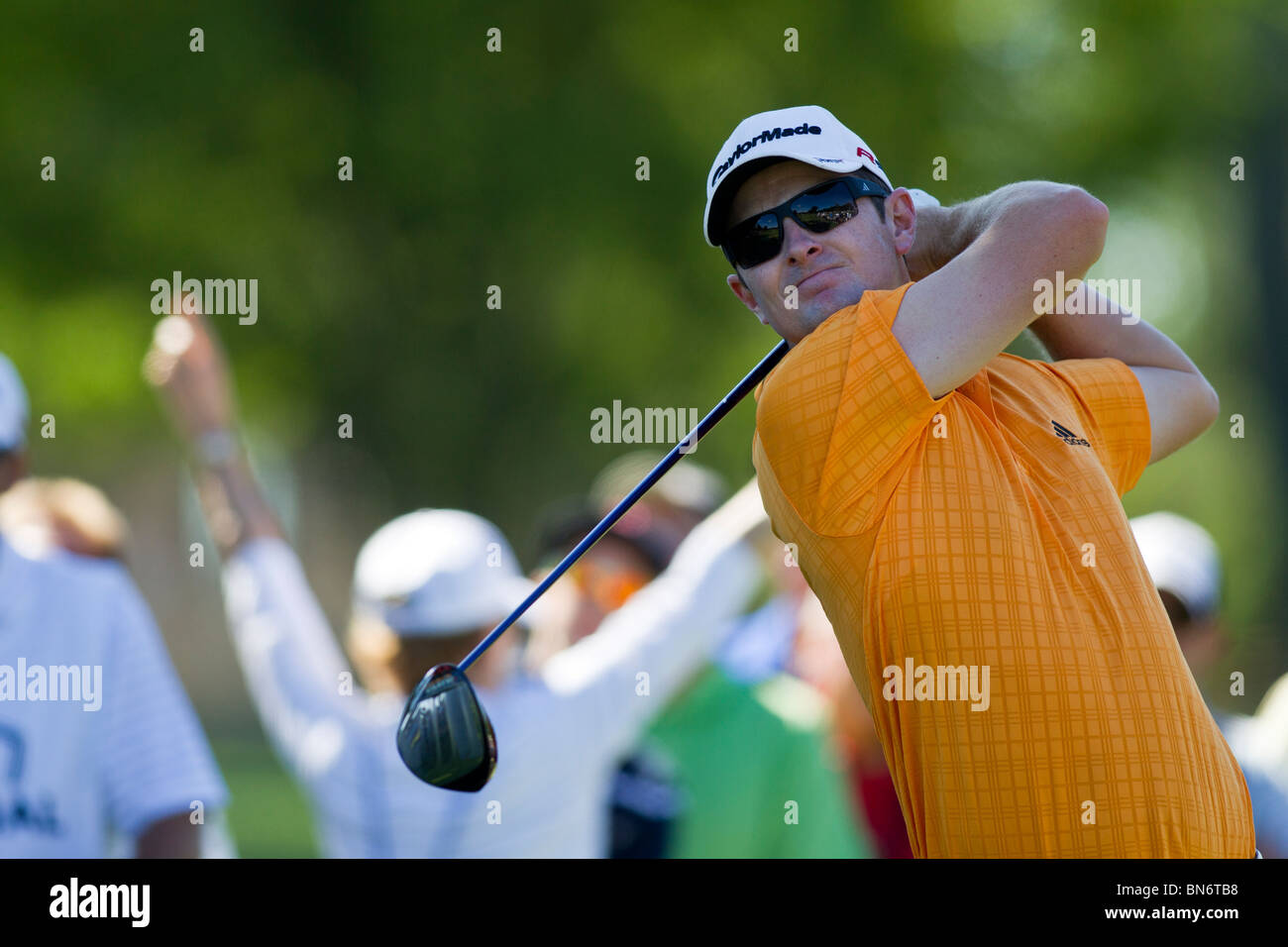 Justin Rose (ENG) competing at the 2010 AT&T National Stock Photo - Alamy