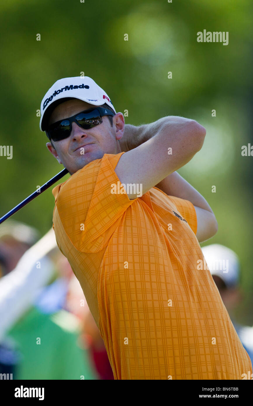 Justin Rose (ENG) competing at the 2010 AT&T National Stock Photo - Alamy
