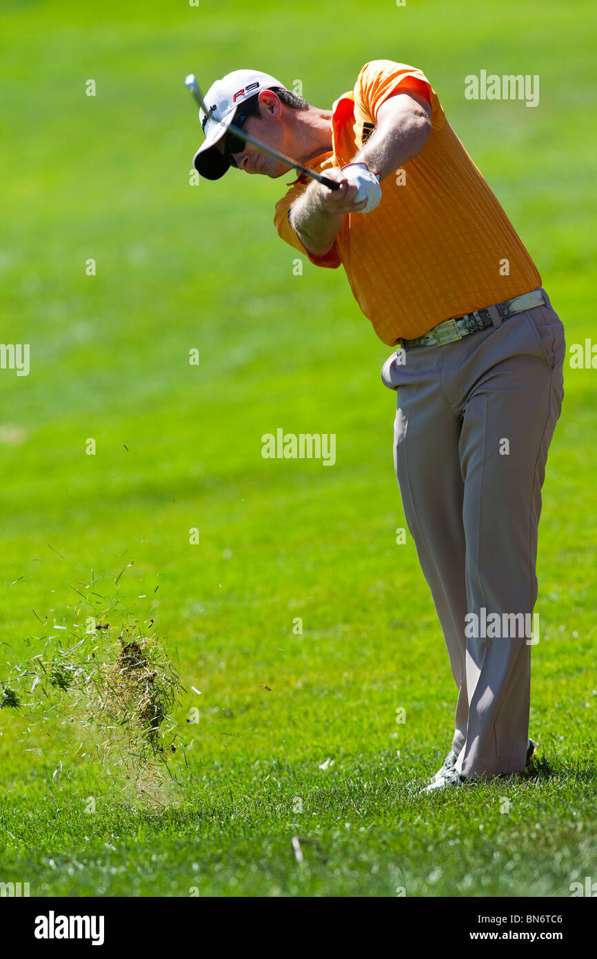 Justin Rose (ENG) competing at the 2010 AT&T National Stock Photo - Alamy